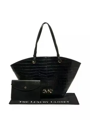 Michael Kors Izzy Croc-embossed Tote Bag