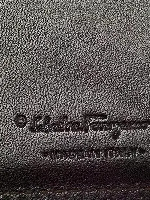 FERRAGAMO Diagonal-stripe Card Holder