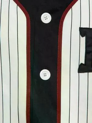 Dolce & Gabbana Layered Striped Baseball Shirt