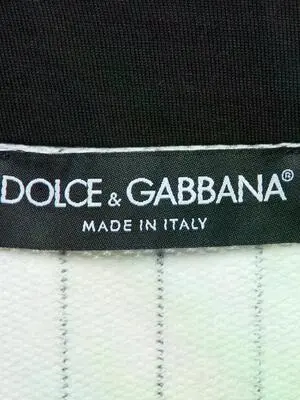 Dolce & Gabbana Layered Striped Baseball Shirt