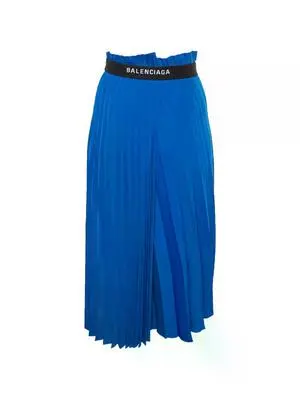 Balenciaga Pleated Midi Skirt