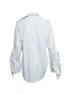 LOUIS VUITTON Striped Ruffled Shirt