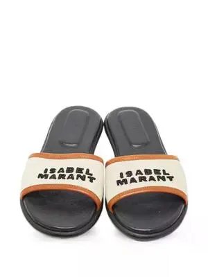 Isabel Marant Étoile Vikee Leather-trim Slides