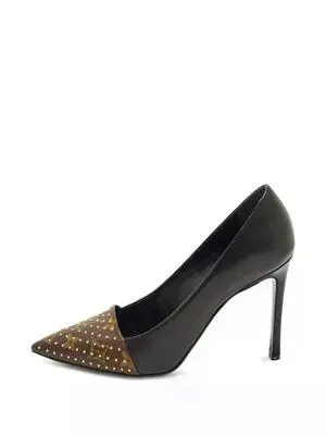 LOUIS VUITTON Monogram Canvas Studded Pumps