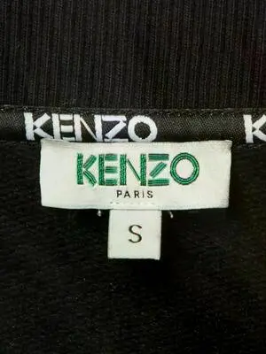 Kenzo Logo Appliqué V-neck Sweatshirt