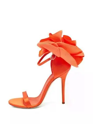 GIUSEPPE ZANOTTI Leony Floral Appliqué Sandals
