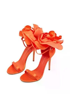 GIUSEPPE ZANOTTI Leony Floral Appliqué Sandals