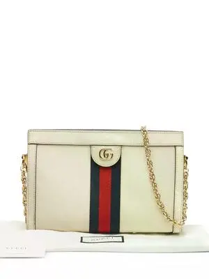 Gucci Ophidia Chain-strap Crossbody Bag - White