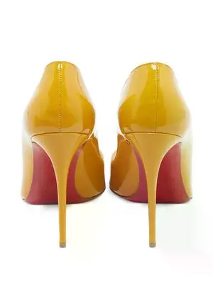 CHRISTIAN LOUBOUTIN So Kate Patent Leather Pumps - Yellow