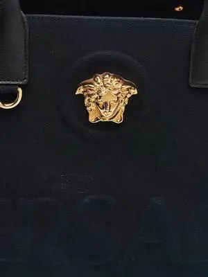 Versace La Medusa Canvas Tote Bag