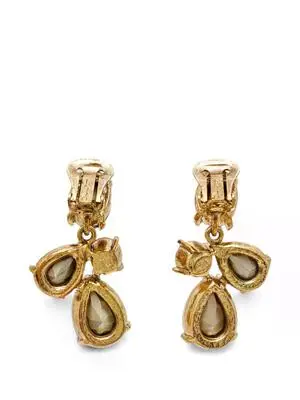 Oscar De La Renta Crystal-embellished Drop Earrings