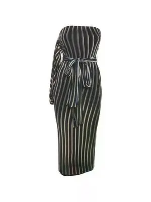 Diane Von Furstenberg Striped Midi Dress