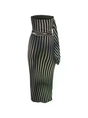 Diane Von Furstenberg Striped Midi Dress