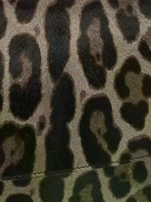 JIMMY CHOO Leopard Print Calf Hair Shoulder Bag - Grey