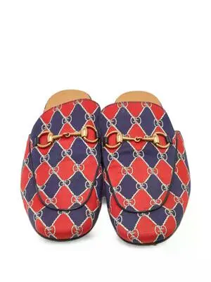 Gucci Princetown Rhombus-chain Mules