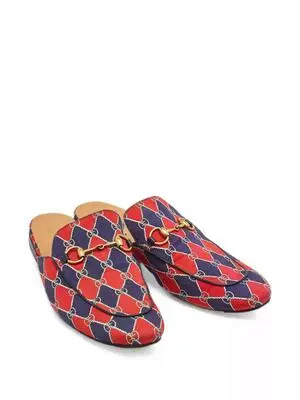 Gucci Princetown Rhombus-chain Mules