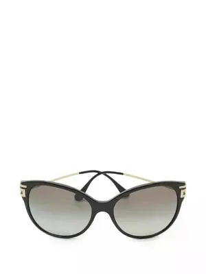Versace Crystal-embellished Cat-eye Sunglasses - Black