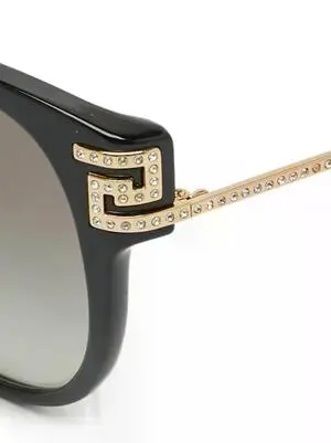 Versace Crystal-embellished Cat-eye Sunglasses
