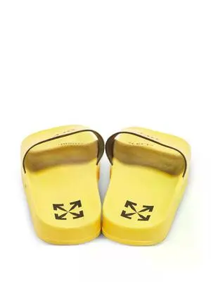 Off-White Logo Print Flat Sandals