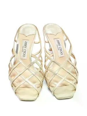 JIMMY CHOO Sai Leather Heeled Sandals
