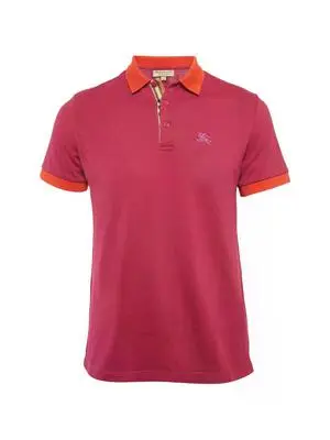 Burberry Pique-fabric Polo Shirt - Pink
