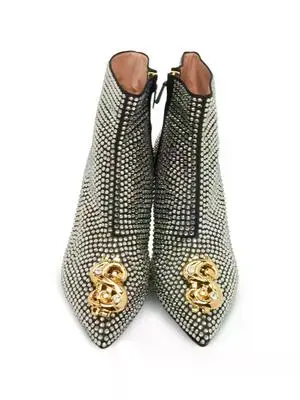 Moschino Embellished Dollar-sign Ankle Boots