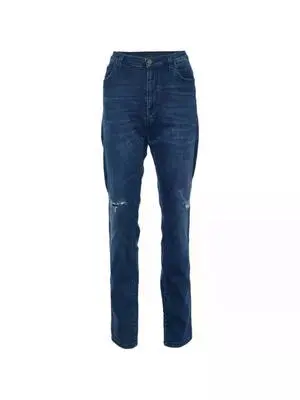Versace Distressed Slim-fit Jeans