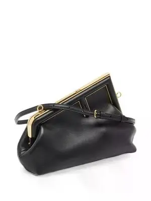 Fendi Small First Clasp Clutch Bag - Black