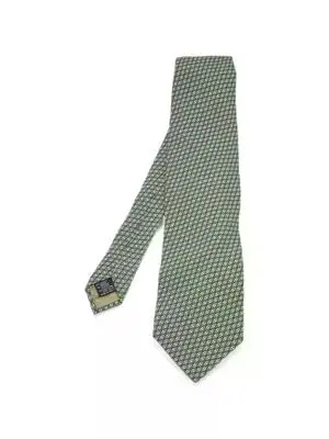 Giorgio Armani Jacquard Neck Tie - Green