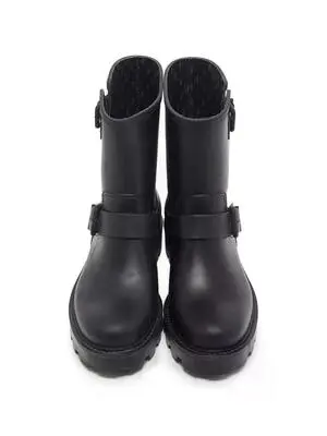 JIMMY CHOO Yael Buckled Rain Boots - Black
