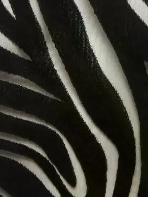 Versace Devoré Jersey Zebra Pattern Bodysuit