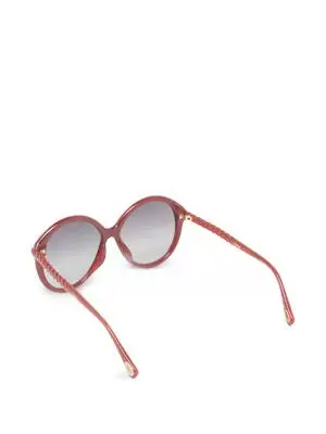Chloé Braided-arm Round Sunglasses