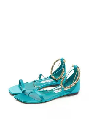 JIMMY CHOO Lorina Chain-strap Flat Sandals
