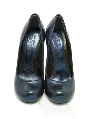 Alexander McQueen Metallic Foil Leather Pumps