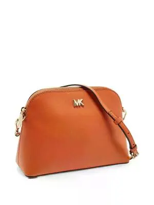 Michael Kors Dome Leather Crossbody Bag - Orange