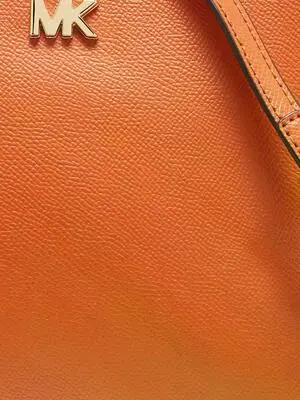 Michael Kors Dome Leather Crossbody Bag - Orange