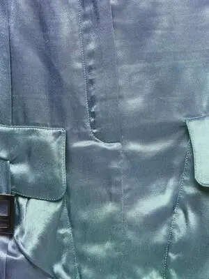 Fendi Satin Cargo Mini Skirt