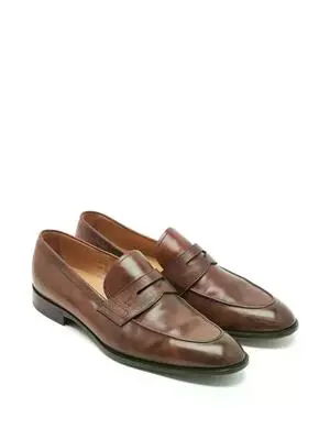 LOUIS VUITTON Ombre-effect Leather Penny Loafers