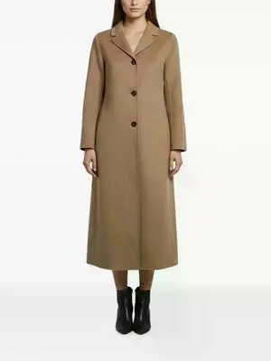 Max Mara Single-breasted Felt Coat
