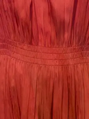 Maje Pleated Ruffle Mini Dress