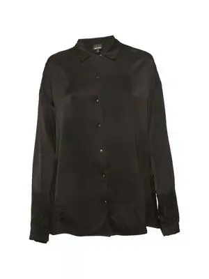 Just Cavalli Satin Button-front Shirt