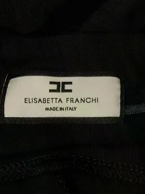 Elisabetta Franchi Jersey Halter Neck Open Back Midi Dress