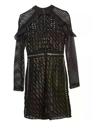 SELF-PORTRAIT Lace Geometric Dress