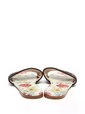 Dior Dway Jacquard Flat Sandals