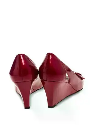 STUART WEITZMAN Open-toe Pumps With Buckle Detail