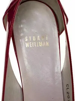 STUART WEITZMAN Open-toe Pumps With Buckle Detail