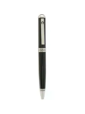 AIGNER Logo Resin Ballpoint Pen - Black
