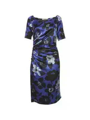 Etro Midi Floral-print Ruched Dress
