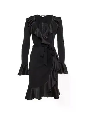Diane Von Furstenberg V-neck Wrap Midi Dress