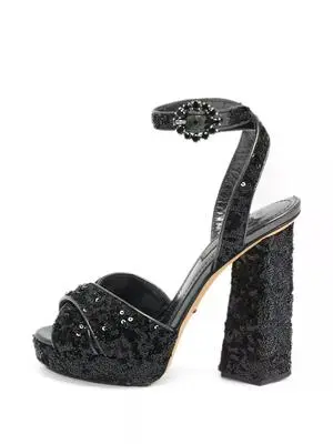 Dolce & Gabbana Sequin Embellished Heeled Sandals